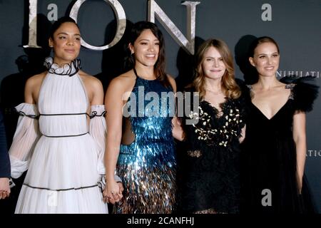 Tessa Thompson, Natalie Portman and Gina Rodriguez at the Los Angeles ...