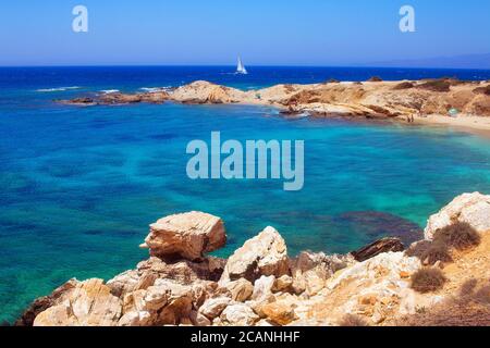 Aliko beach on Naxos island, Greece Stock Photo - Alamy