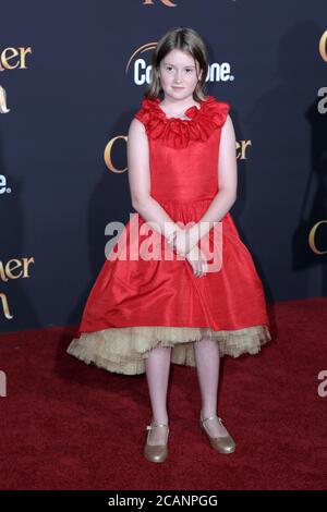 LOS ANGELES - JUL 30: Bronte Carmichael at the "Christopher Robin ...