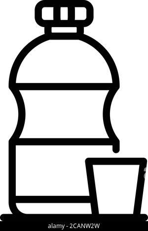 Isotonic outline vector icon. Thin line black isotonic icon, flat ...