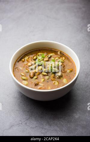 Pavta Bhaji or Lima Beans Curry Recipe also known as Popat Dana sabzi ...