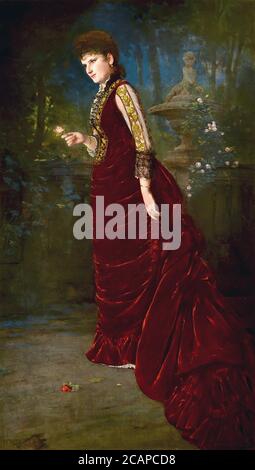 Encke Fedor - Portrait of a Lady - German School - 19th Century - Encke ...