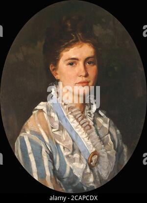 Encke Fedor - Portrait of a Lady - German School - 19th Century - Encke ...