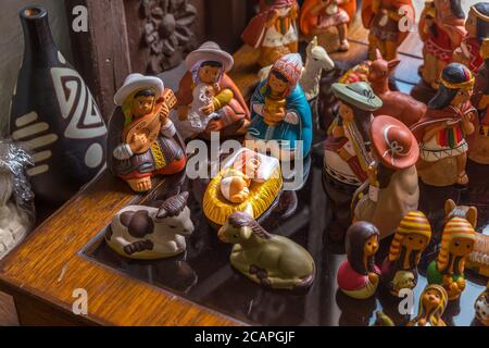 Peruvian Religious Art Virgin Mary Stock Photo - Alamy