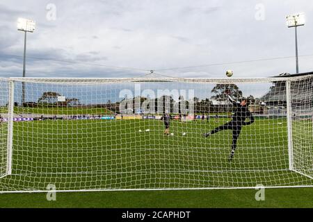 Perth Glory goalkeeper Liam Reddy (33) kicks the ball Stock Photo - Alamy
