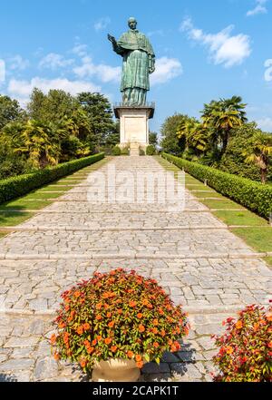 The famous San carlone, a giant statue of St. Charles Borromeo Stock ...