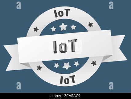 iot round ribbon isolated label. iot sign Stock Vector Image & Art - Alamy