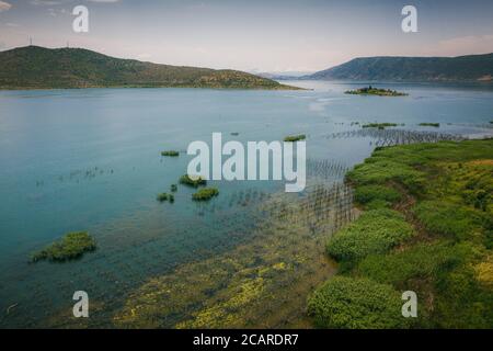 Lake Vegoritida (Lake Ostrovo) near Arnissa, Greece Stock Photo - Alamy