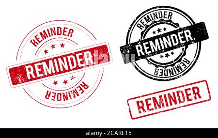 reminder grunge ribbon. reminder sign. reminder banner Stock Vector ...