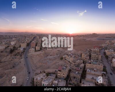 The sprawling city of Zarqa, Jordan is a separate municipality from the ...