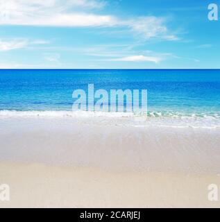 Beautiful Fiume Santo shore on a sunny day. Sardinia, Italy Stock Photo ...