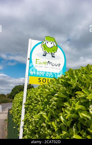 EweMove estate agent for sale sign Stock Photo - Alamy