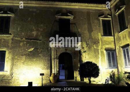 Castello di Caccuri Courtyard Stock Photo - Alamy