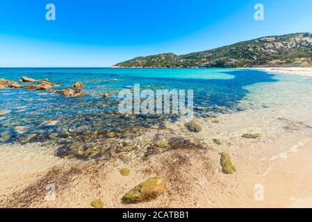 Cala Battistoni on a clear day, Sardinia Stock Photo - Alamy