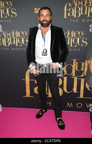 Joh Bailey arrives on the red carpet for the Absolutely Fabulous: The ...