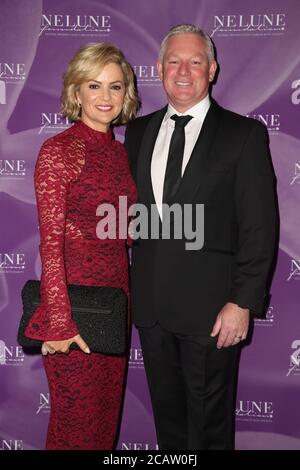 Sandra Sully and husband Symon Brewis-Weston arrive for the Nelune ...