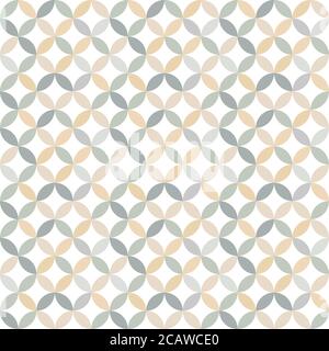 Geometric Seamless Pattern Circles Vector Art Illustration Stock Vector ...