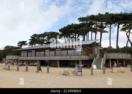 The new modern restaurant at Lepe beach Hampshire England UK Stock ...