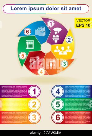 Rainbow color infographics Stock Vector Image & Art - Alamy