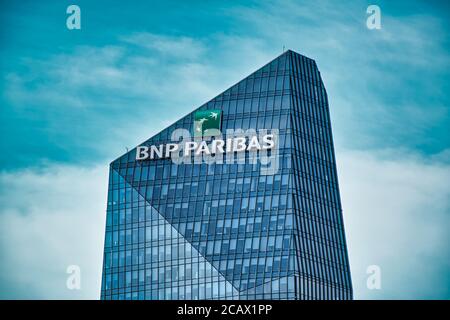 Milan, Italy: The Diamond Tower, BNP Paribas bank headquarters. This ...