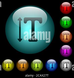 Inverse font with letters of the alphabet in circles with colored rays ...