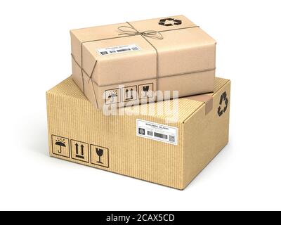 Different types of boxes Stock Photo - Alamy