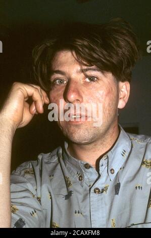 Will Sergeant from Echo & the Bunnymen during a photoshoot in a hotel ...
