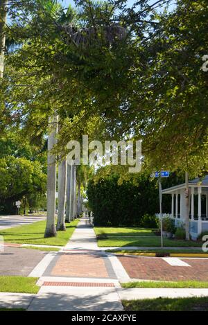 Harborwalk sign for City of Punta Gorda with map and paths in Trabue ...