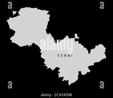 Terni province map Stock Vector Image & Art - Alamy