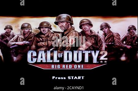 Call of Duty Big Red One - Sony Playstation 2 PS2 - Editorial use only ...