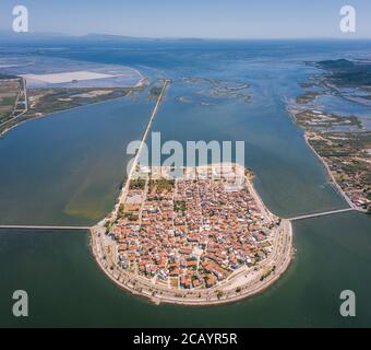 Aerial view of Aitoliko (Αιτωλικό), Greeece Stock Photo - Alamy