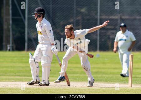 Tondu Cricket Club v Miskin Manor Cricket Club at Bryn Road on the 8th ...