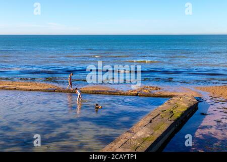Walpole Bay Tidal Pool in summer, Margate, Kent, England, UK Stock ...