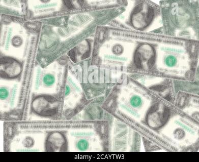 1 U.S. dollar banknote, front and back Stock Photo - Alamy