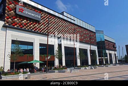The Cineworld cinema, Time Square, Warrington City Centre, Cheshire ...