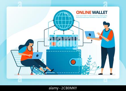 security smart wallet vector cartoon graphic Stock Vector Image & Art ...