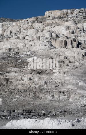Lower Terraces Area, Mammoth Hot Springs, in Yellowstone National Park ...