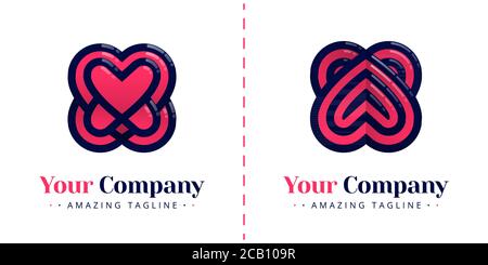 Love logos for valentine and wedding. Templates can be used for ...