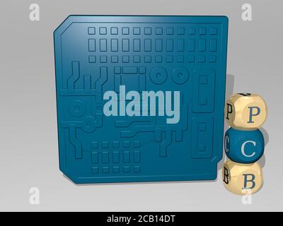 Illustration of Printed Circuit Board alphabet - letters M-P Stock ...