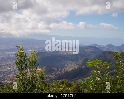 Natural view of beatiful houses in the countryside under a clear sky ...