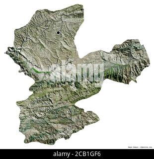 Shape of Bamyan, province of Afghanistan, with its capital isolated on ...