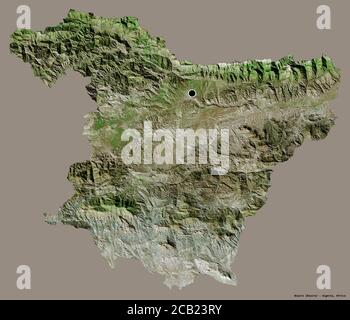 Bouira, province of Algeria. Solid color shape Stock Photo - Alamy