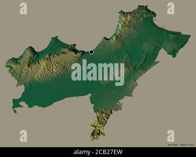 Oran, province of Algeria. Solid color shape Stock Photo - Alamy