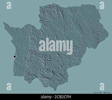 Cuanza Sul, province of Angola. Solid color shape Stock Photo - Alamy