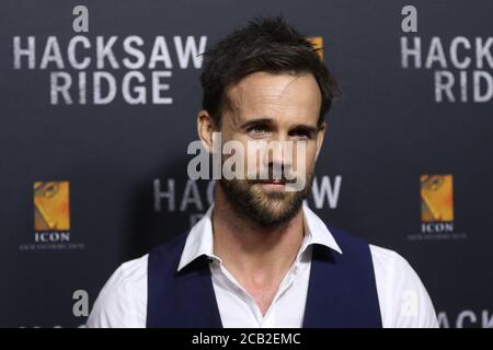 Luke Pegler arrives on the red carpet for the Australian premiere of ...