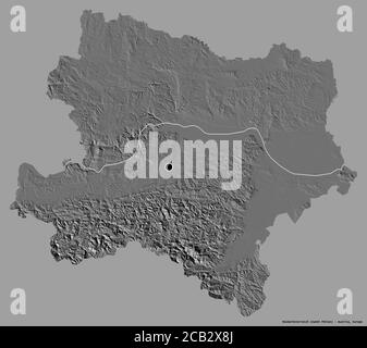 Niederosterreich, state of Austria. Solid color shape Stock Photo - Alamy
