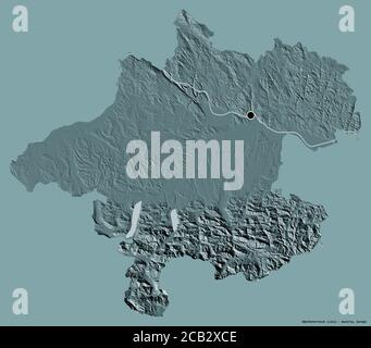 Oberosterreich, state of Austria. Solid color shape Stock Photo - Alamy