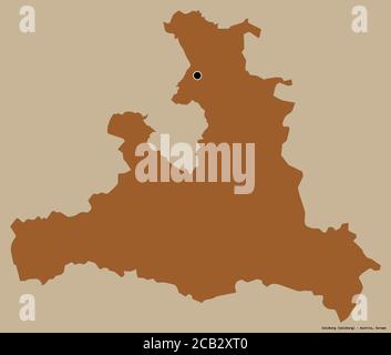 Salzburg, state of Austria. Solid color shape Stock Photo - Alamy