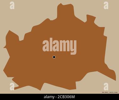 Wien, state of Austria. Solid color shape Stock Photo - Alamy