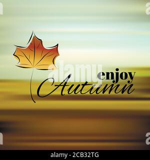 ENJOY AUTUMN Fall Season Weather School Children Cartoon Vector ...